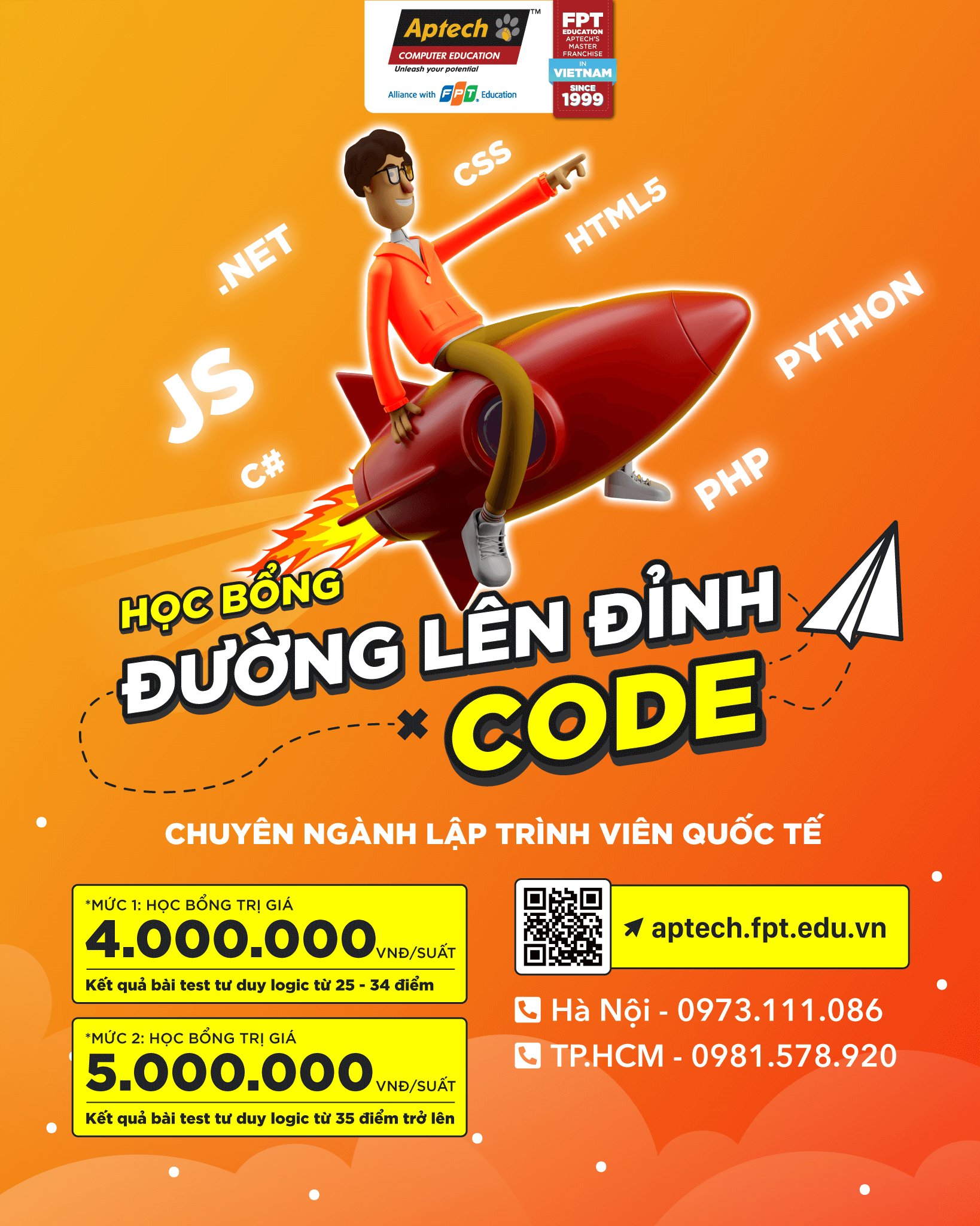 FPT APTECH – FPT APTECH TUYỂN SINH 2022