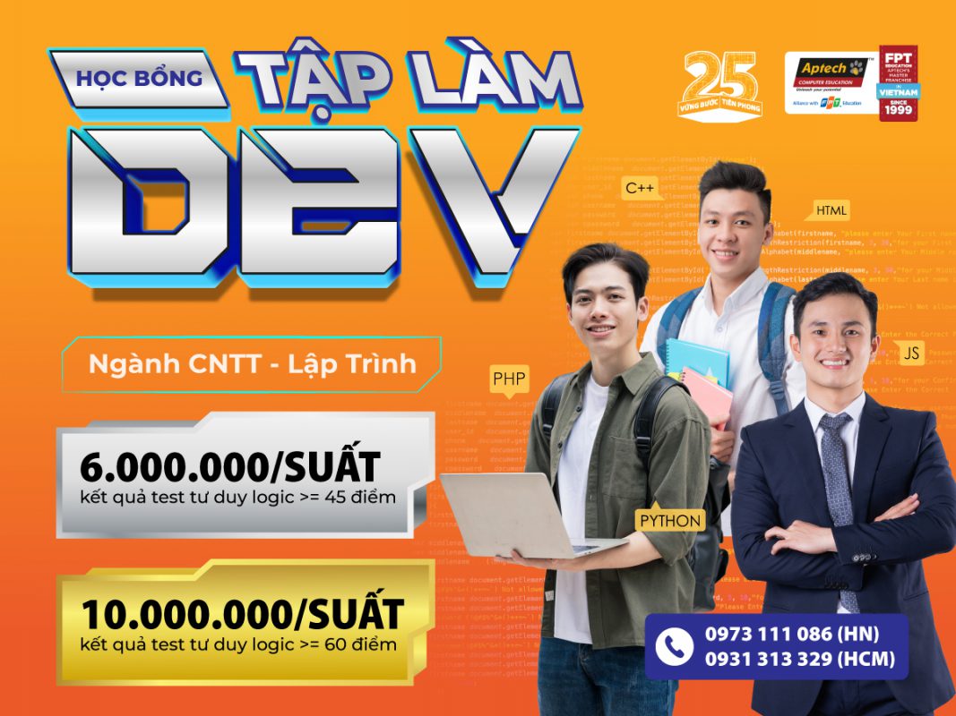 Học bổng Tập Làm Dev - Kiến tạo tương lai ngành lập trình tại Việt Nam