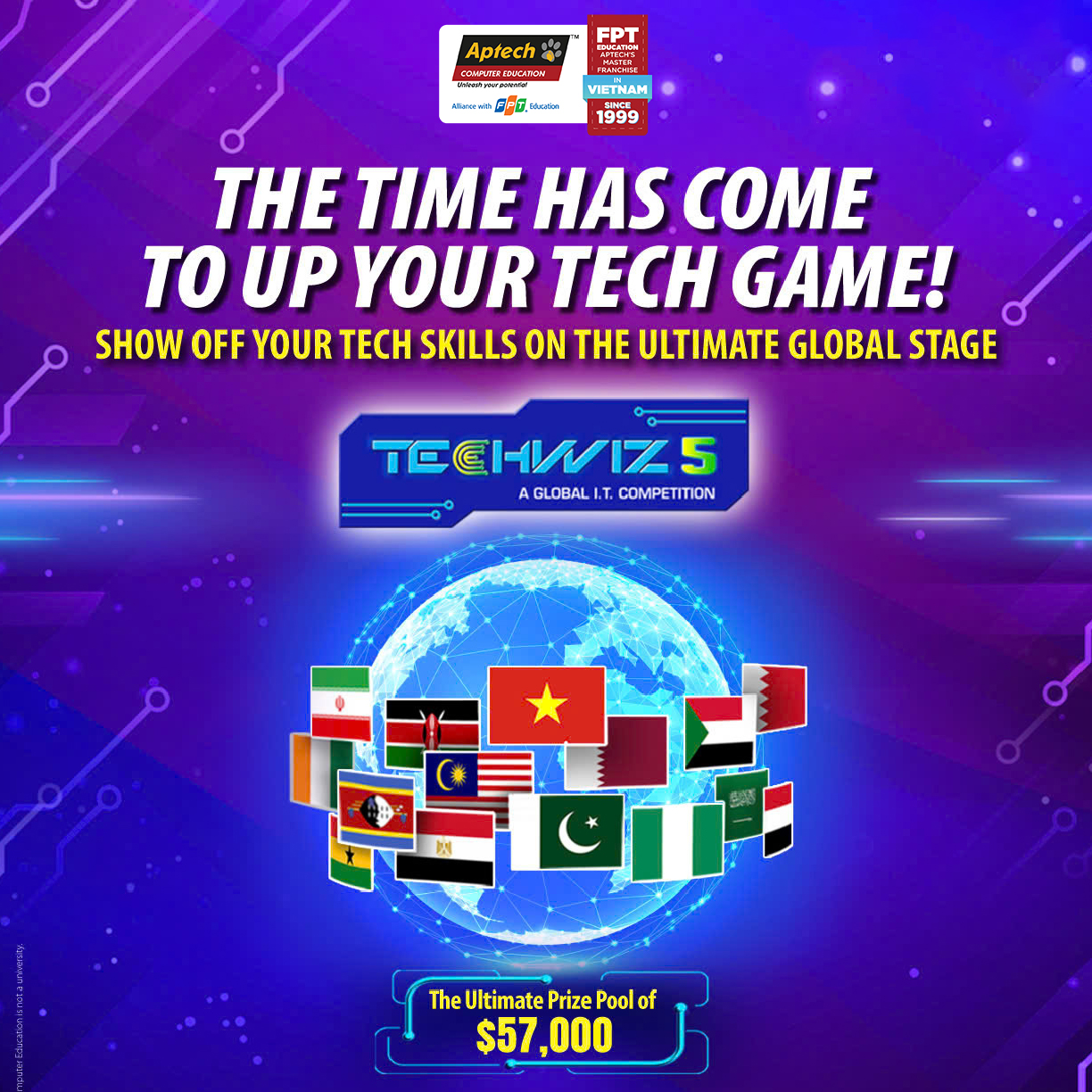 Techwiz 5 mở rộng lên đến 8 hạng mục, trong đó có AI và Game