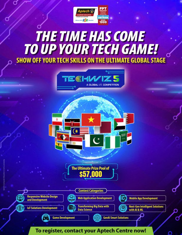 Techwiz 5 mở rộng lên đến 8 hạng mục, trong đó có AI và Game