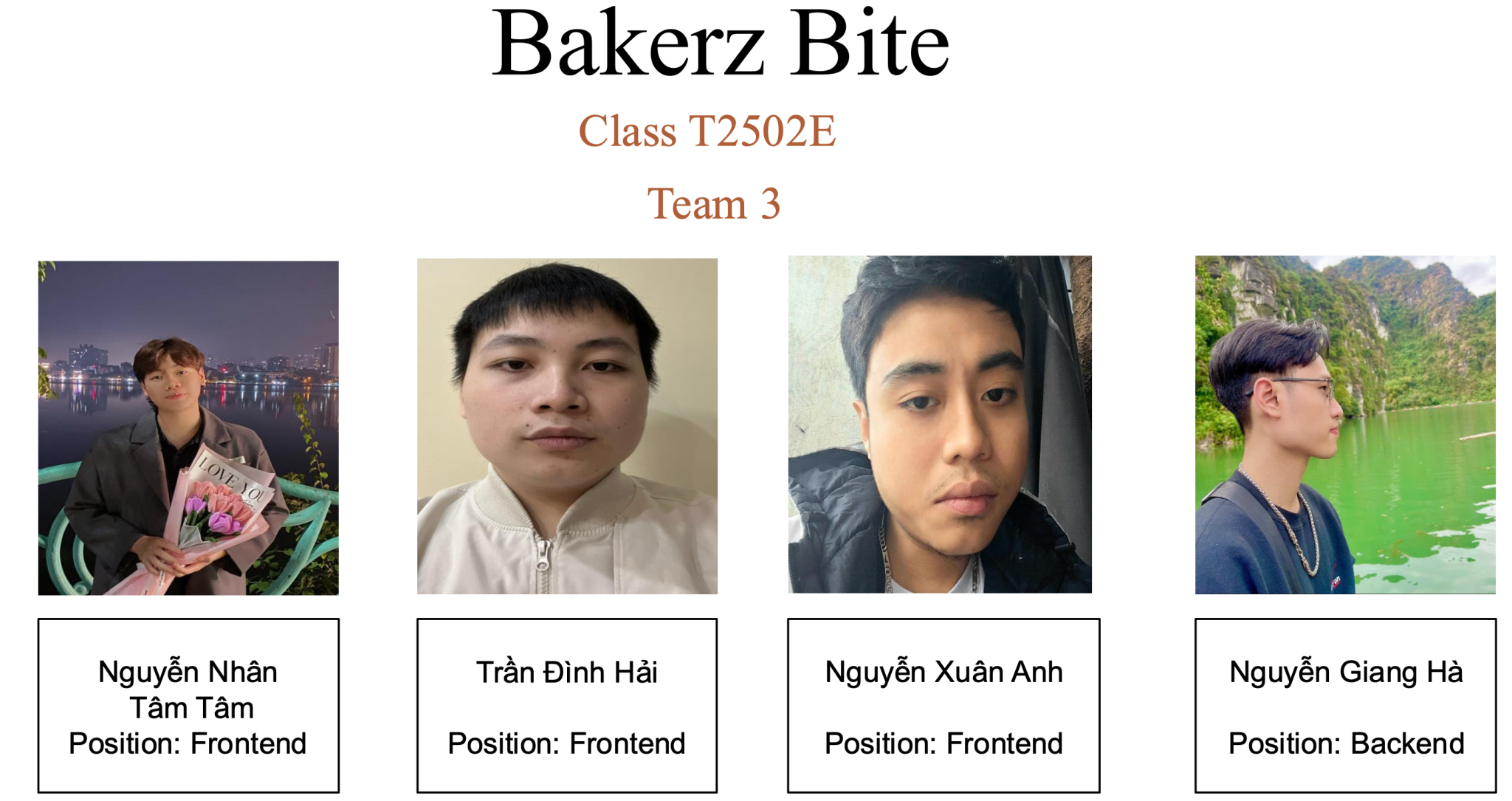 Nền tảng thương mại điện tử về bánh ngọt và đồ uống Bakerz Bite