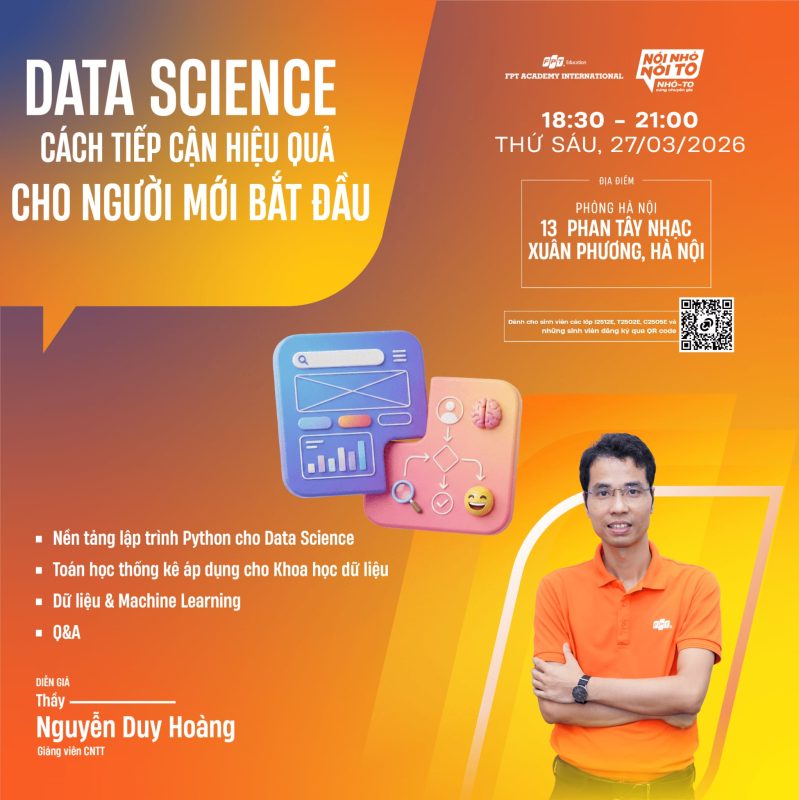 Workshop Data Science cho người mới: Khởi đầu đúng cách trong kỷ nguyên dữ liệu